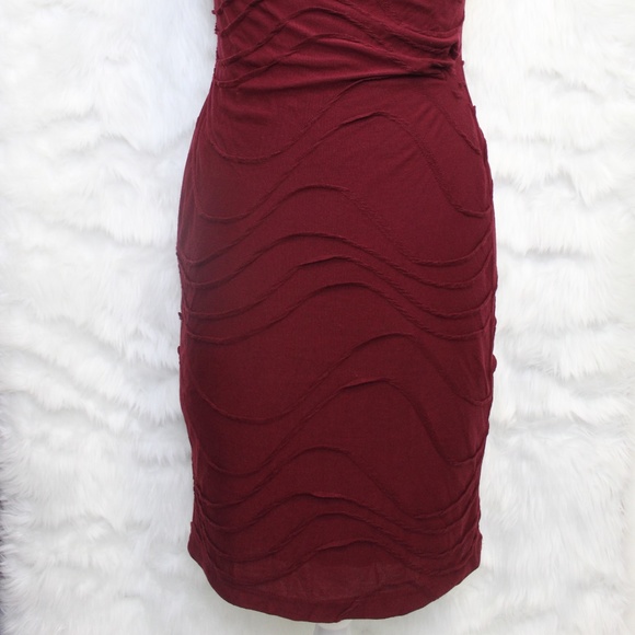 connected apparel | Dresses | Sexy Burgundy Form Fitting Dress | Poshmark
